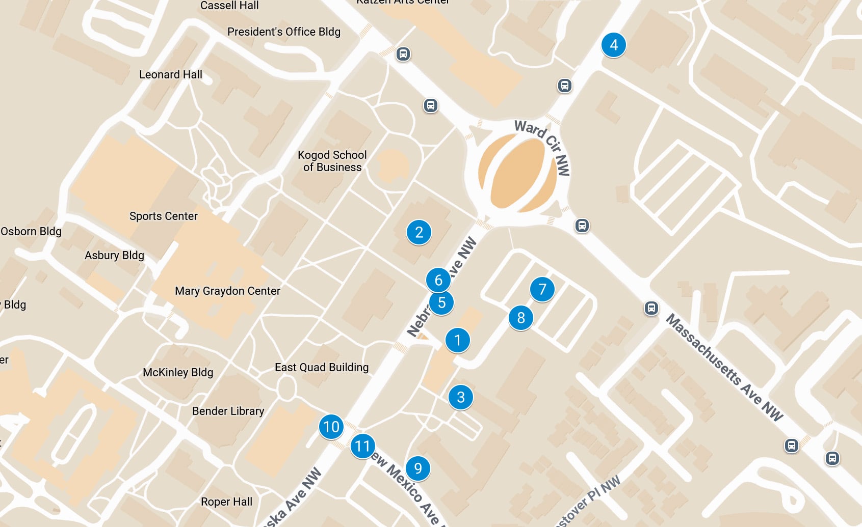 Maps and Directions | American University, Washington, DC