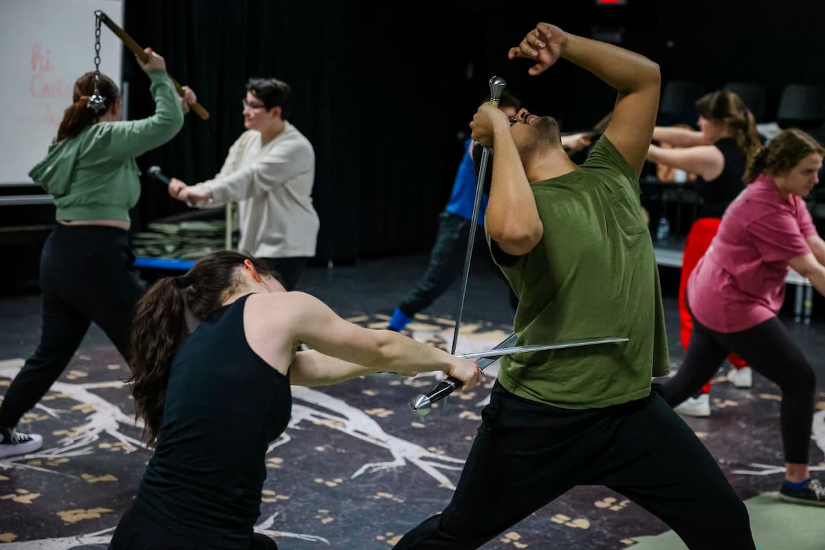 Student Actors Raise Their Swords | American University, Washington, DC