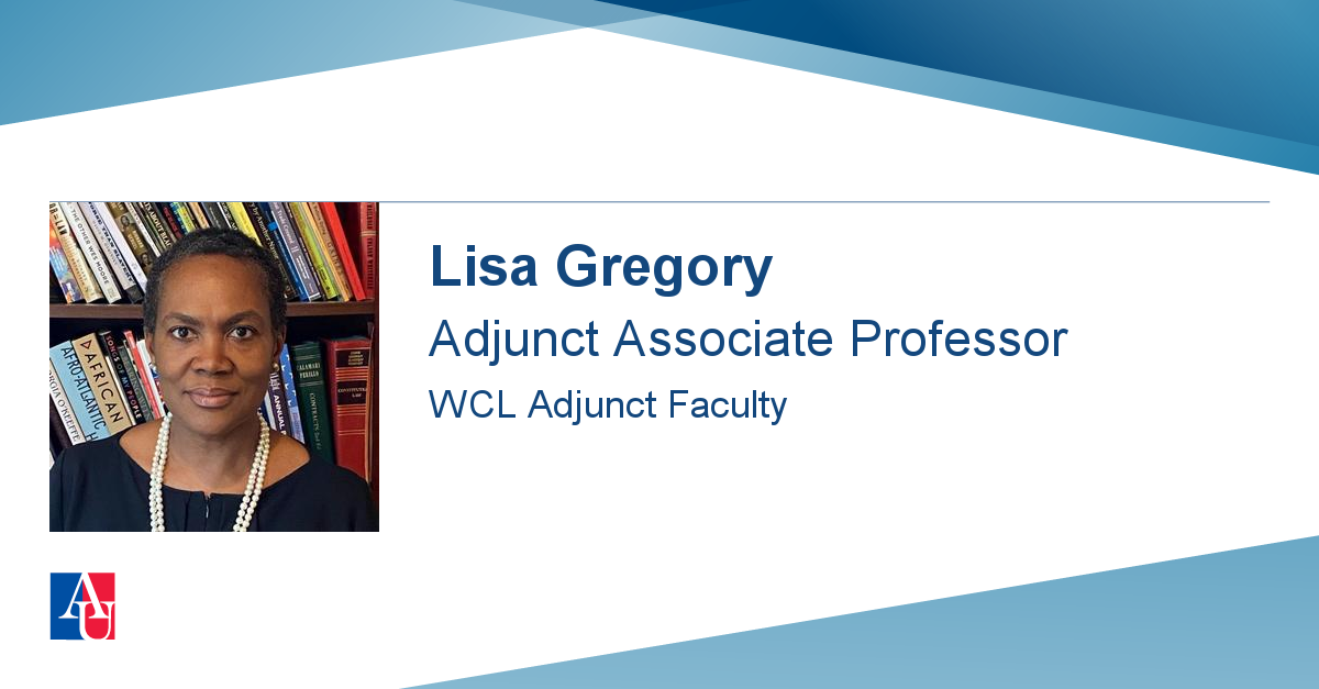 Profile Lisa Gregory | American University, Washington, DC