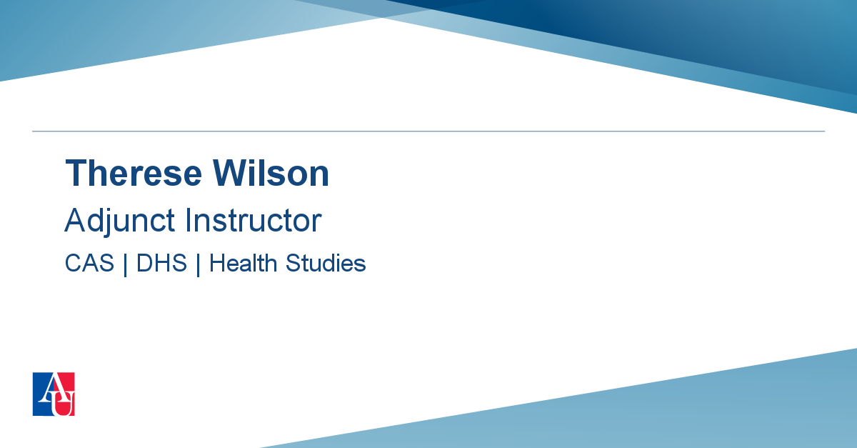 Profile Therese Wilson | American University, Washington, DC