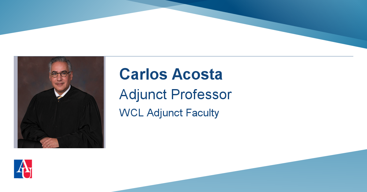 Profile Carlos Acosta | American University, Washington, DC