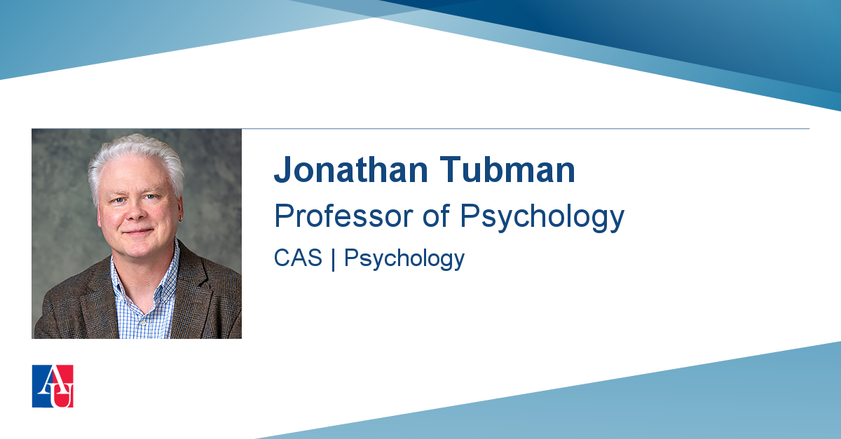 Faculty Profile: Jonathan Tubman | American University, Washington, DC