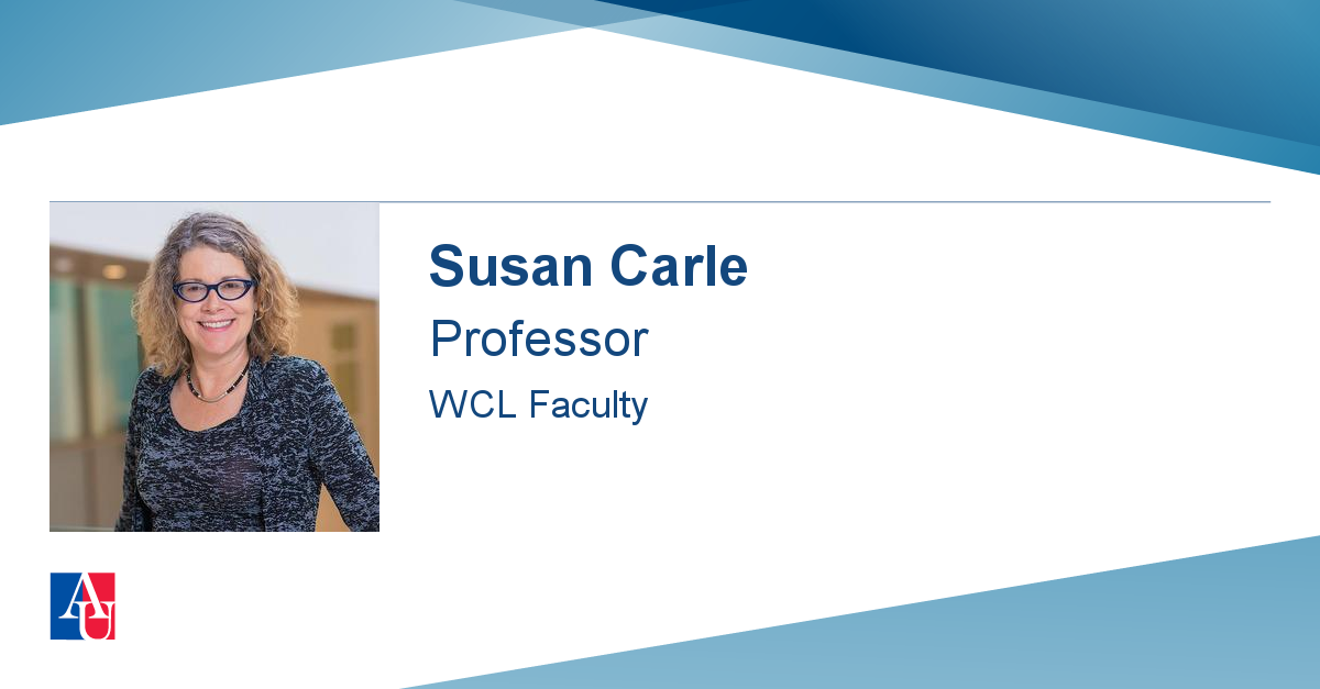 Profile Susan Carle | American University, Washington, DC