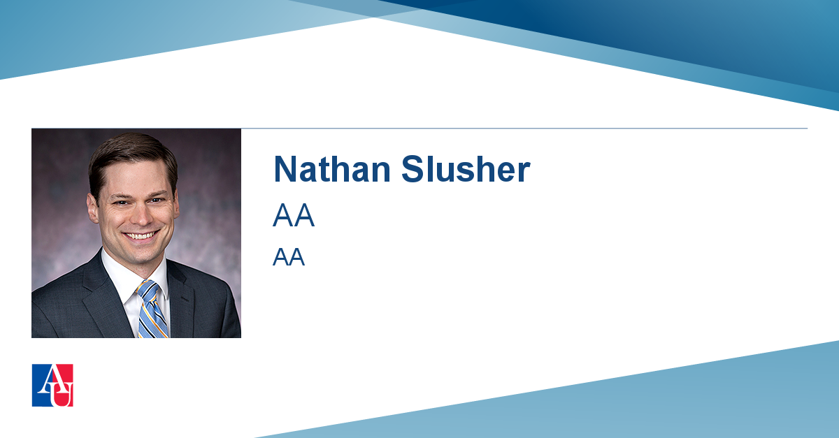 Staff Profile: Nathan Slusher | American University, Washington, DC