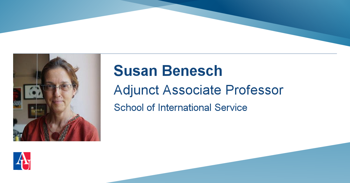 Faculty Profile: Susan Benesch | School of International Service ...