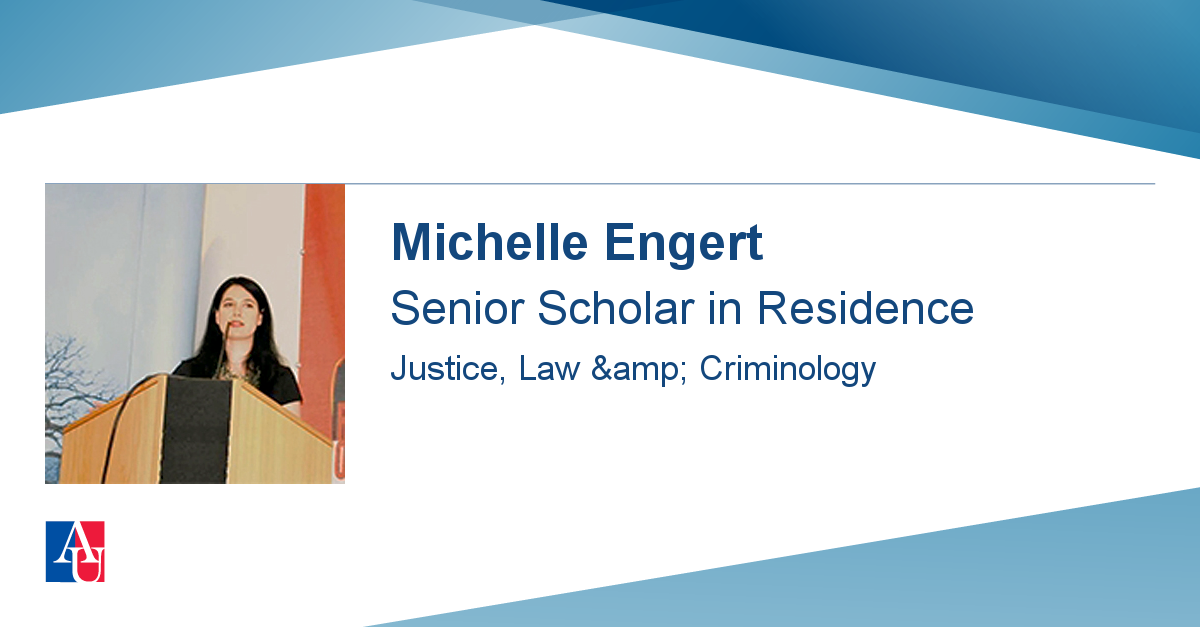 Faculty Profile: Michelle Engert | School of Public Affairs | American ...
