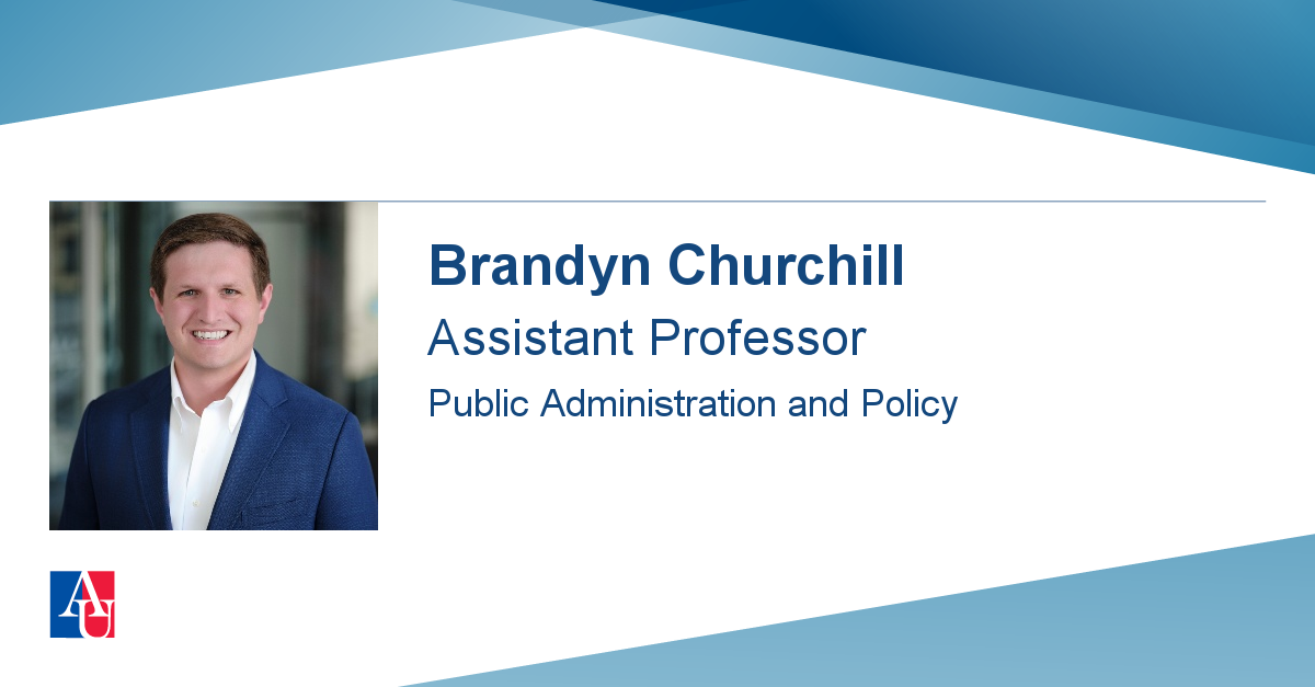 Faculty Profile: Brandyn Churchill | School of Public Affairs ...