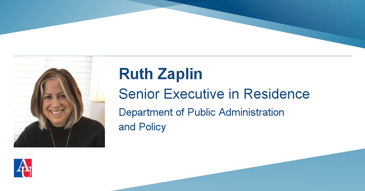 Faculty Profile: Ruth Zaplin | School of Public Affairs | American ...