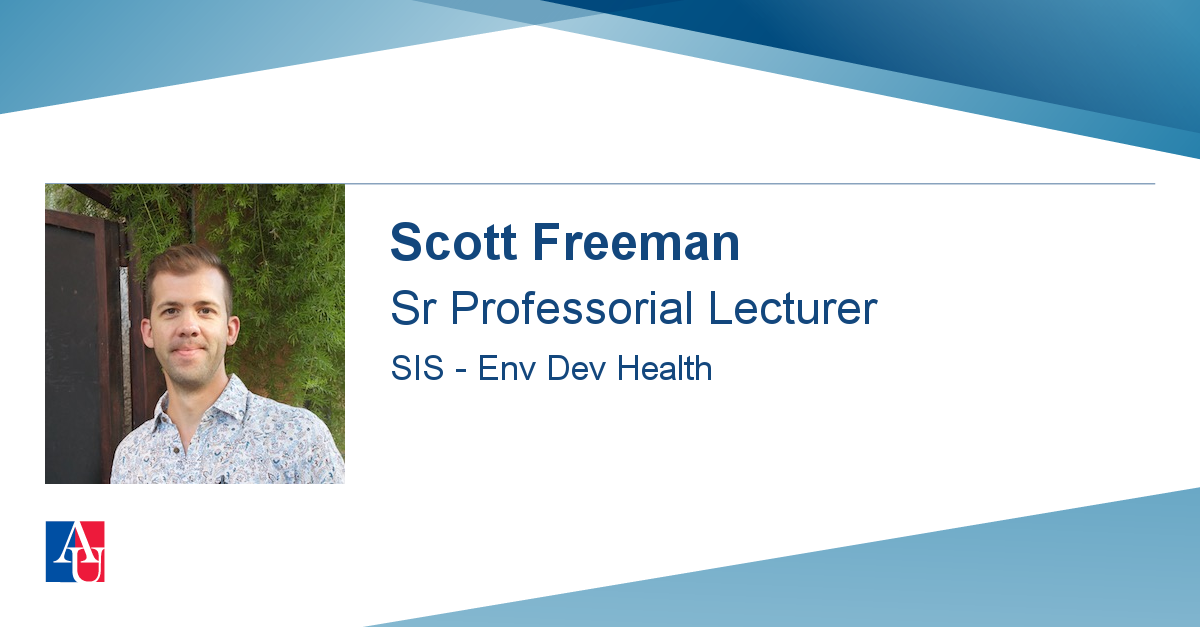 Faculty Profile: Scott Freeman | School of International Service ...
