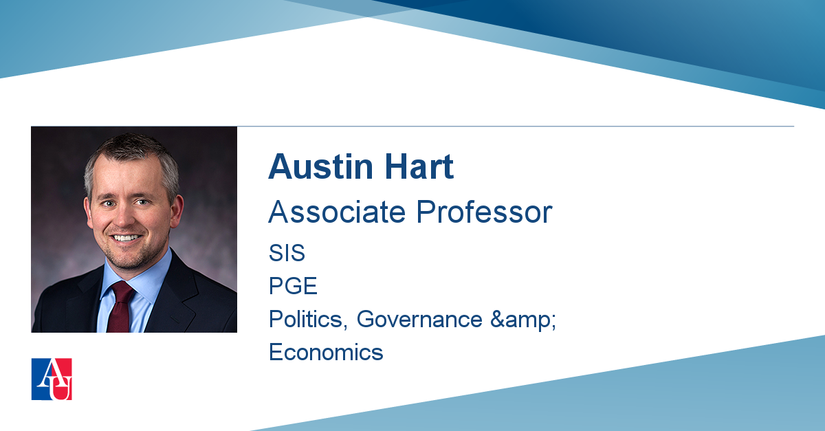 Faculty Profile: Austin Hart | School of International Service ...