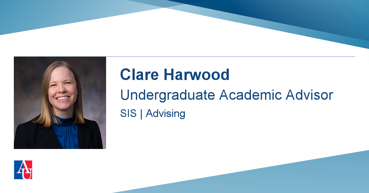 Profile Clare Harwood | American University, Washington, DC