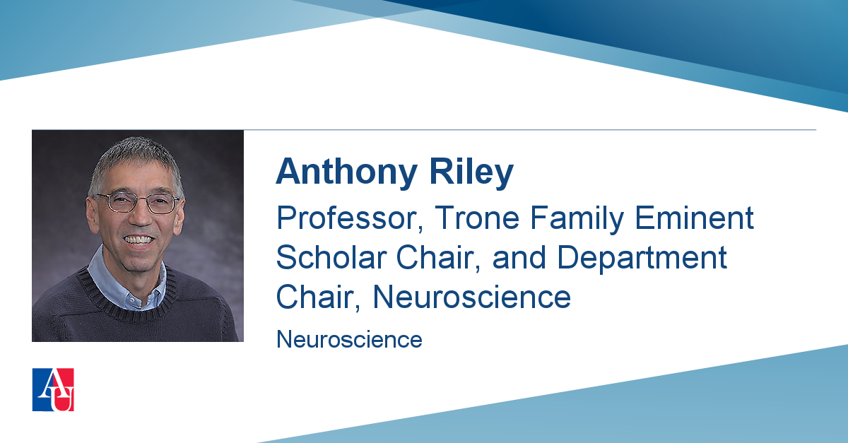 Faculty Profile: Anthony Riley | American University, Washington, DC