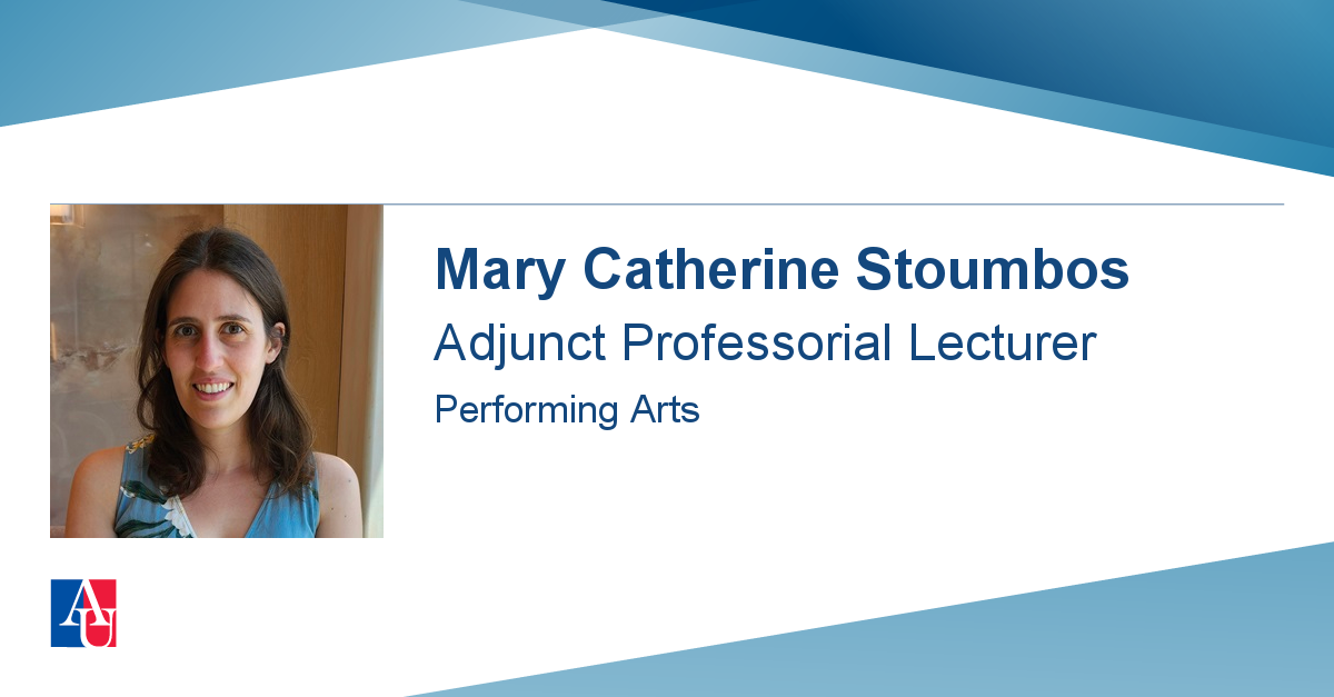 Profile Mary Catherine Stoumbos | American University, Washington, DC