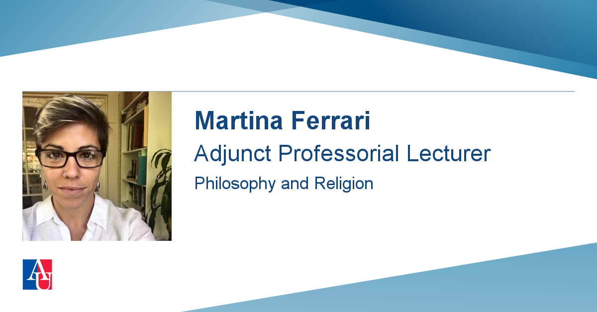 Profile Martina Ferrari | American University, Washington, DC
