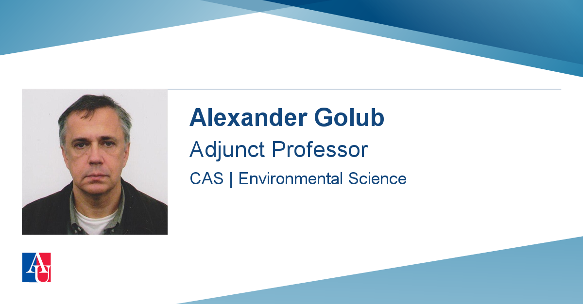 Faculty Profile: Alexander Golub | American University, Washington, DC