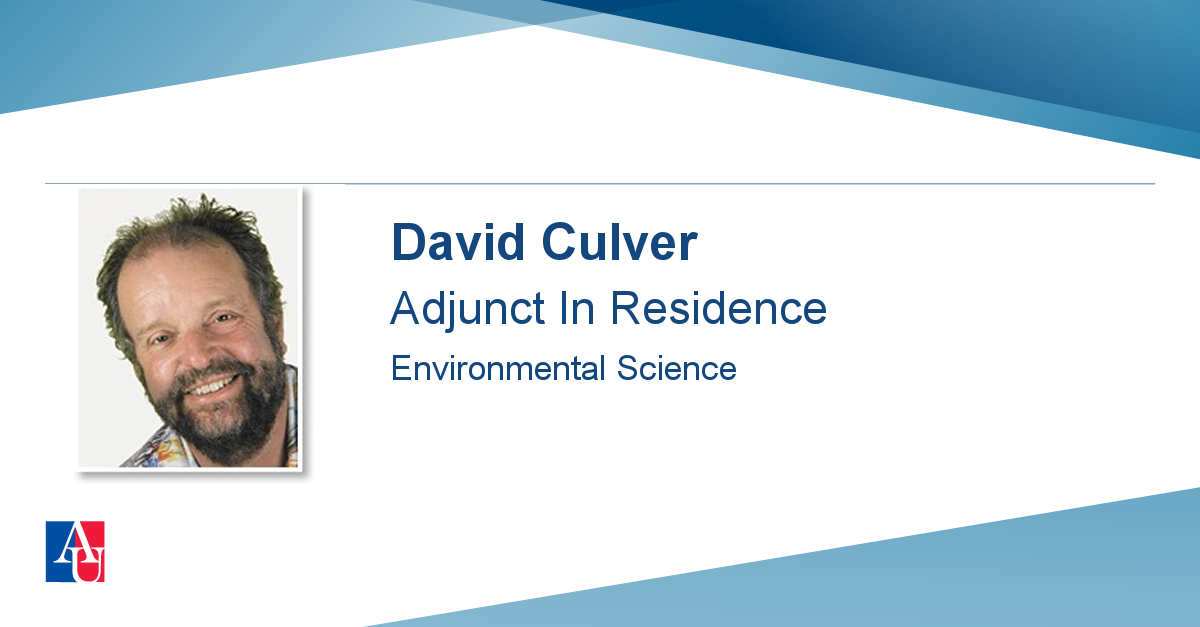 Faculty Profile: David Culver | American University, Washington, DC