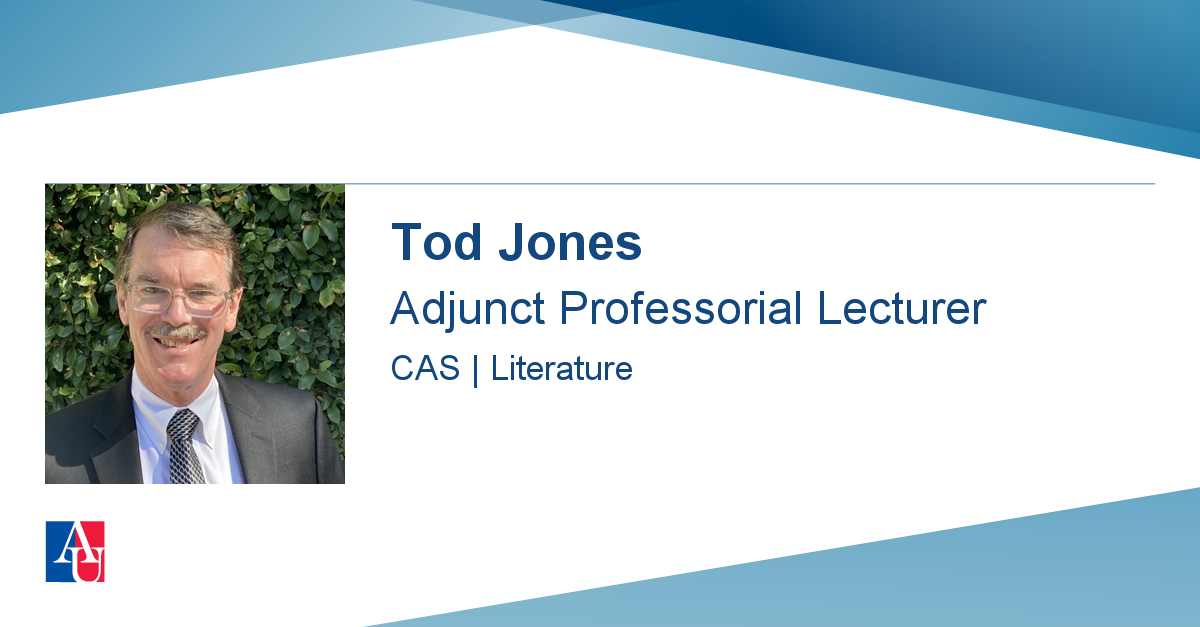 Profile Tod Jones | American University, Washington, DC