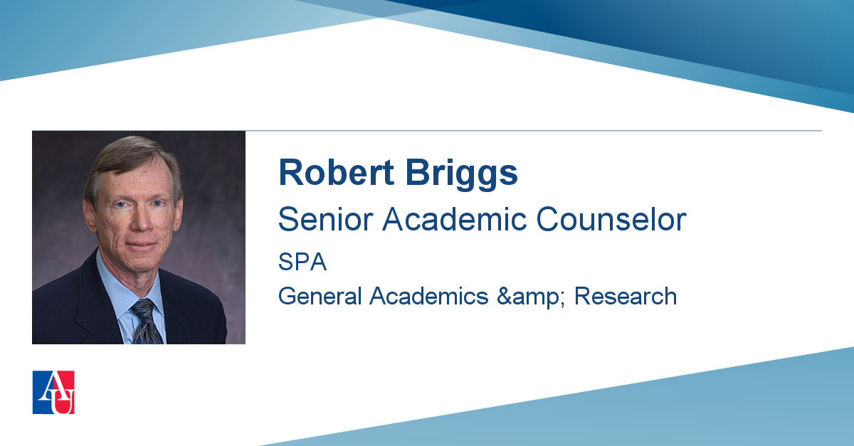Staff Profile: Robert Briggs | American University, Washington, DC