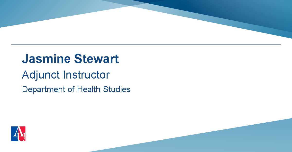 Profile Jasmine Stewart | American University, Washington, DC