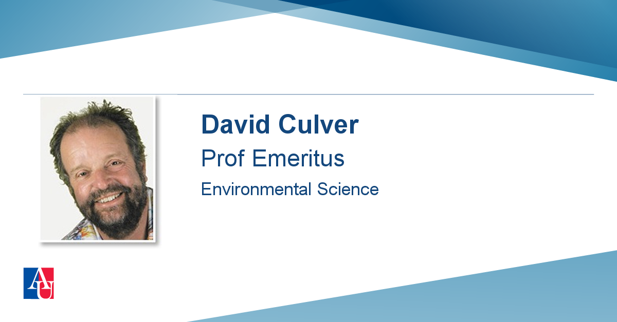 Faculty Profile: David Culver | American University, Washington, DC