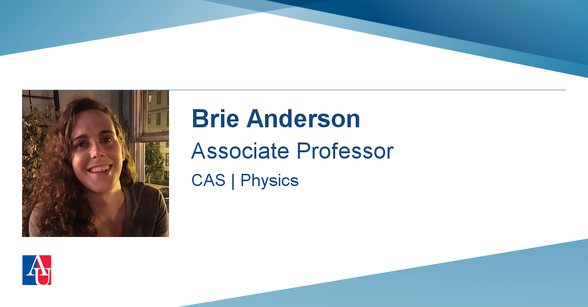Faculty Profile: Brielle Anderson | American University, Washington, DC