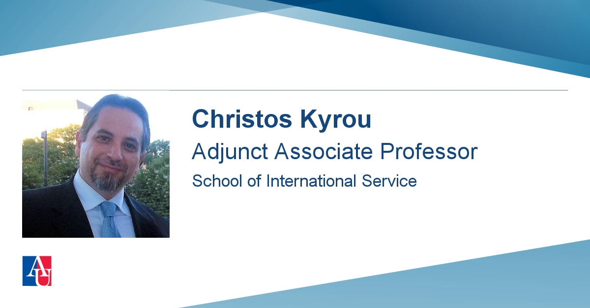 Faculty Profile: Christos Kyrou | School of International Service ...