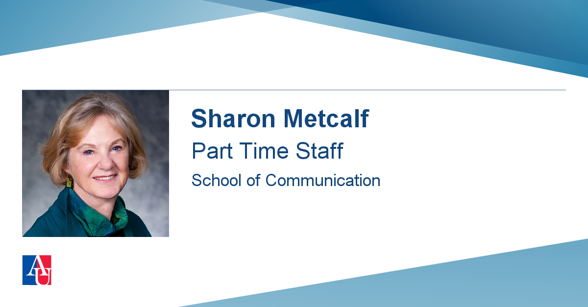 Staff Profile: Sharon Metcalf | American University, Washington, DC