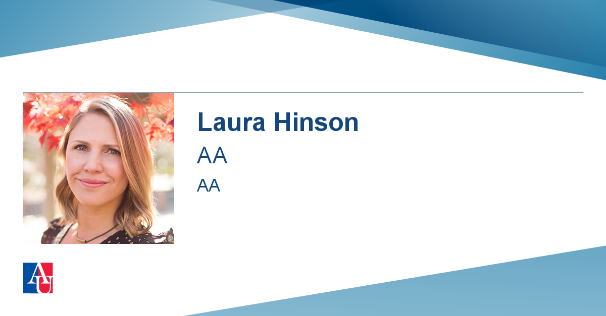 Staff Profile: Laura Hinson | American University, Washington, DC