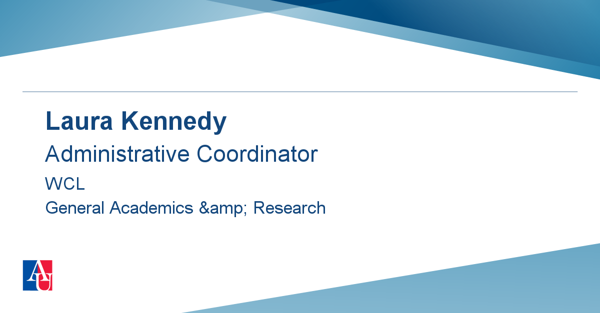 Profile Laura Kennedy | American University, Washington, DC