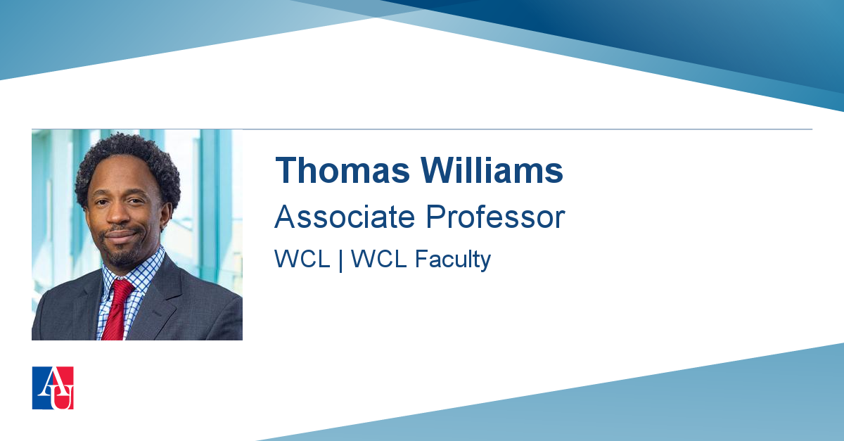 Profile Thomas Williams | American University, Washington, DC