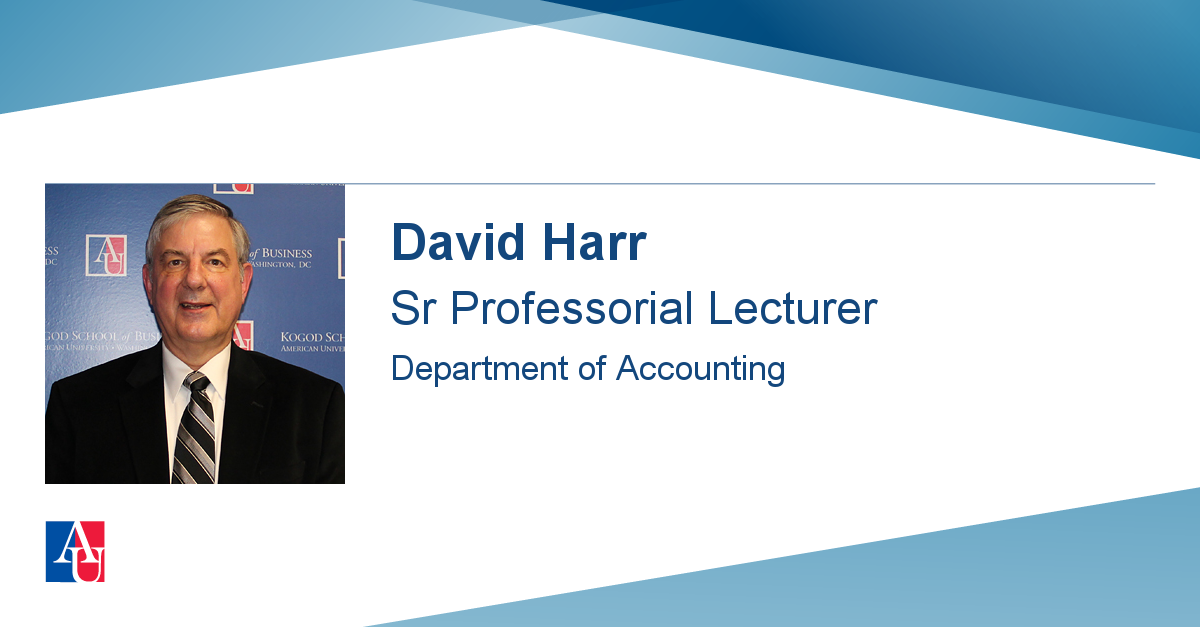 Faculty Profile: David Harr | American University, Washington, DC