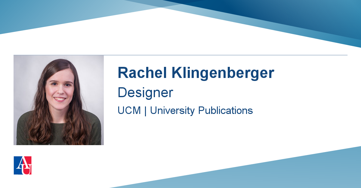 Staff Profile: Rachel Klingenberger | American University, Washington, DC