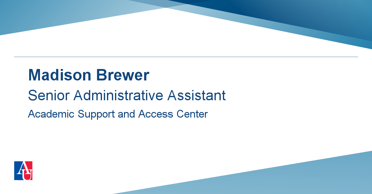 Profile Madison Brewer | American University, Washington, DC