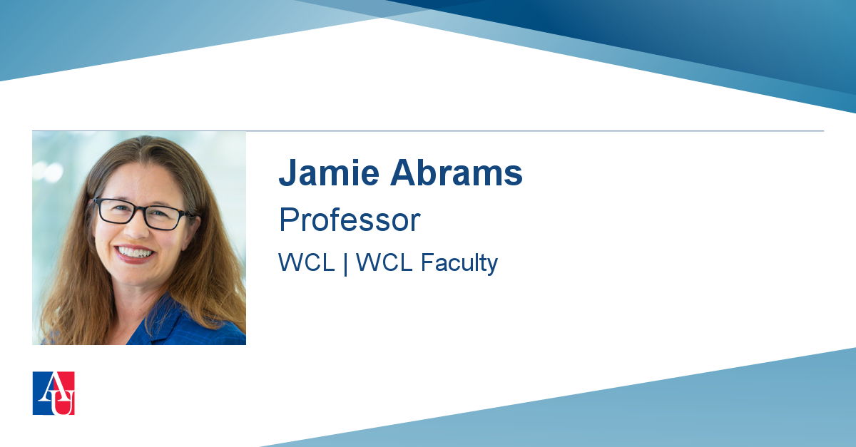 Profile Jamie Abrams | American University, Washington, DC