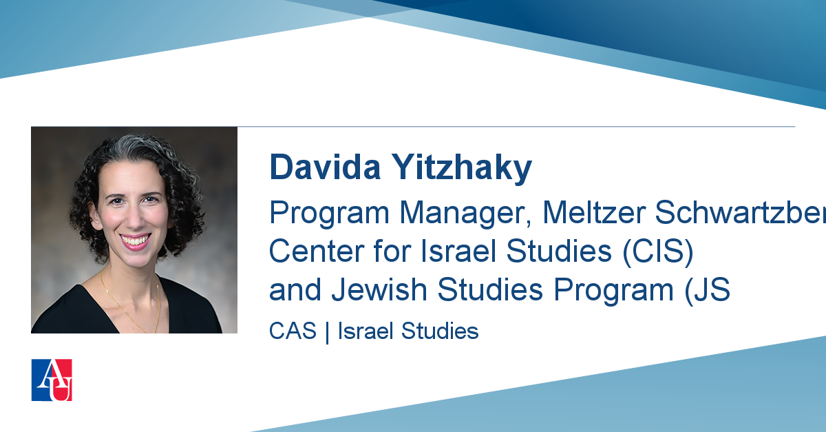 Profile Davida Yitzhaky | American University, Washington, DC