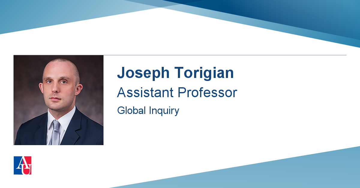 Profile Joseph Torigian | School of International Service | American ...