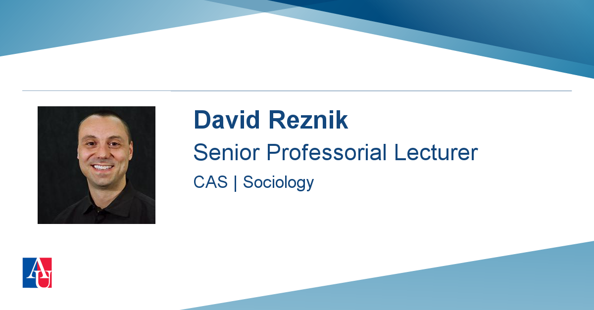 Profile David Reznik | American University, Washington, DC