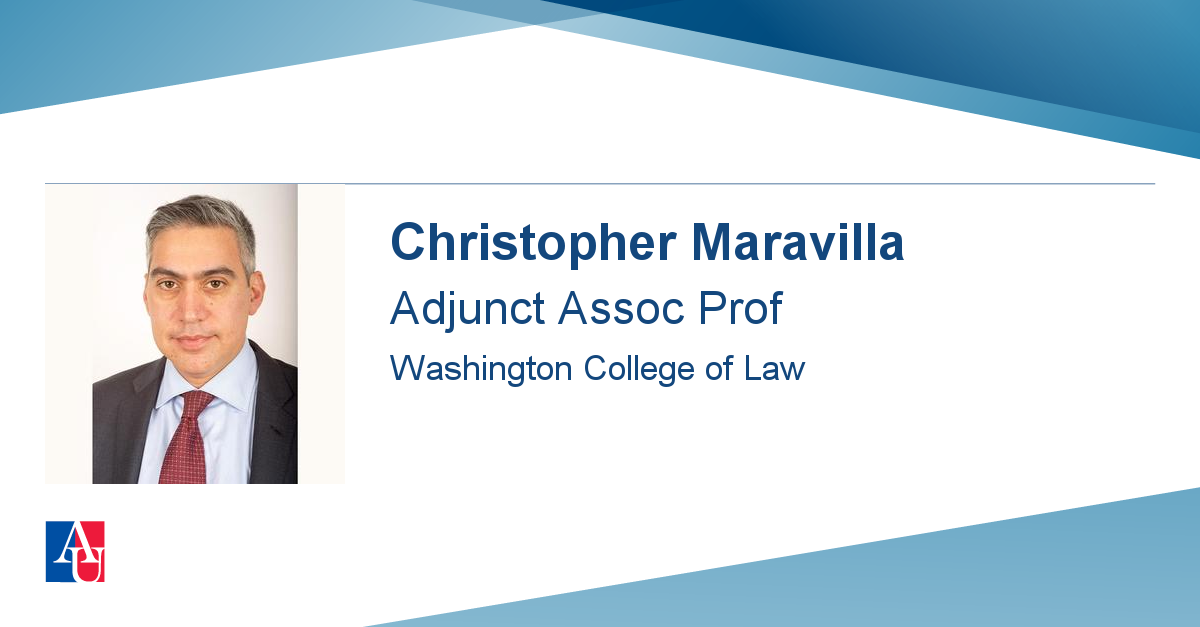 Profile Christopher Maravilla | American University, Washington, DC