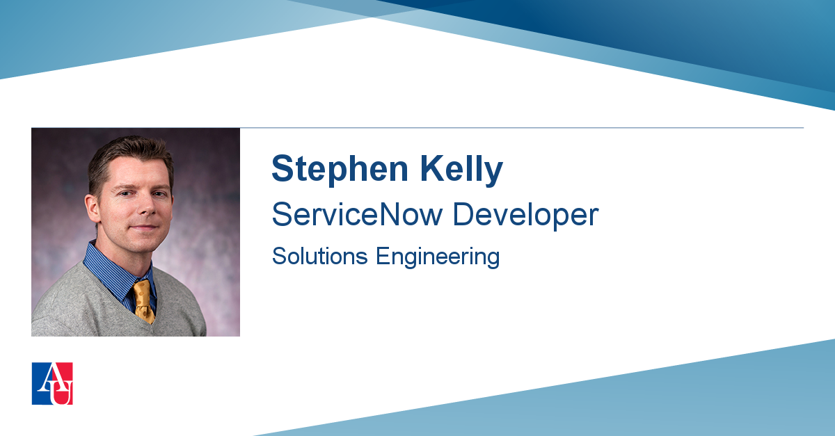 Staff Profile: Stephen Kelly | American University, Washington, DC