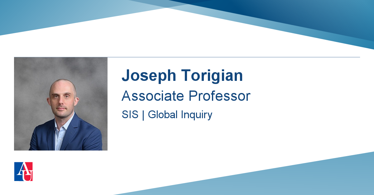 Profile Joseph Torigian | School of International Service | American ...