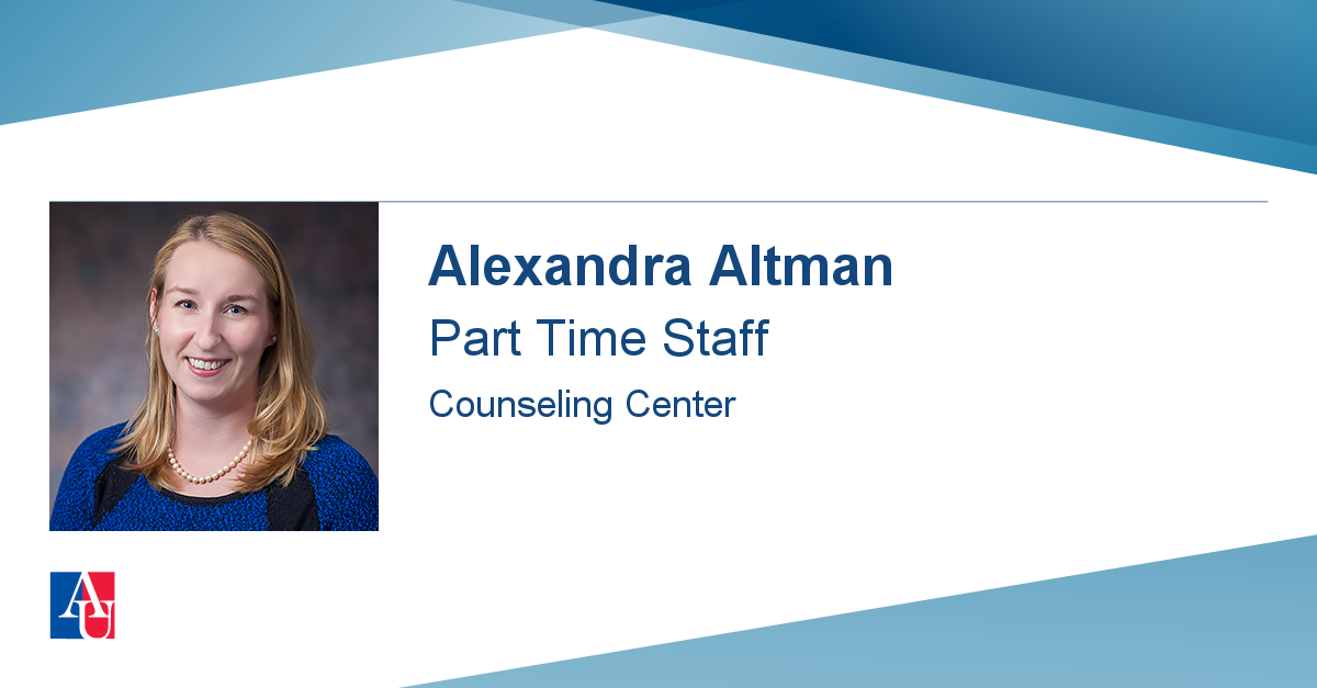 Staff Profile: Alexandra Altman | American University, Washington, DC