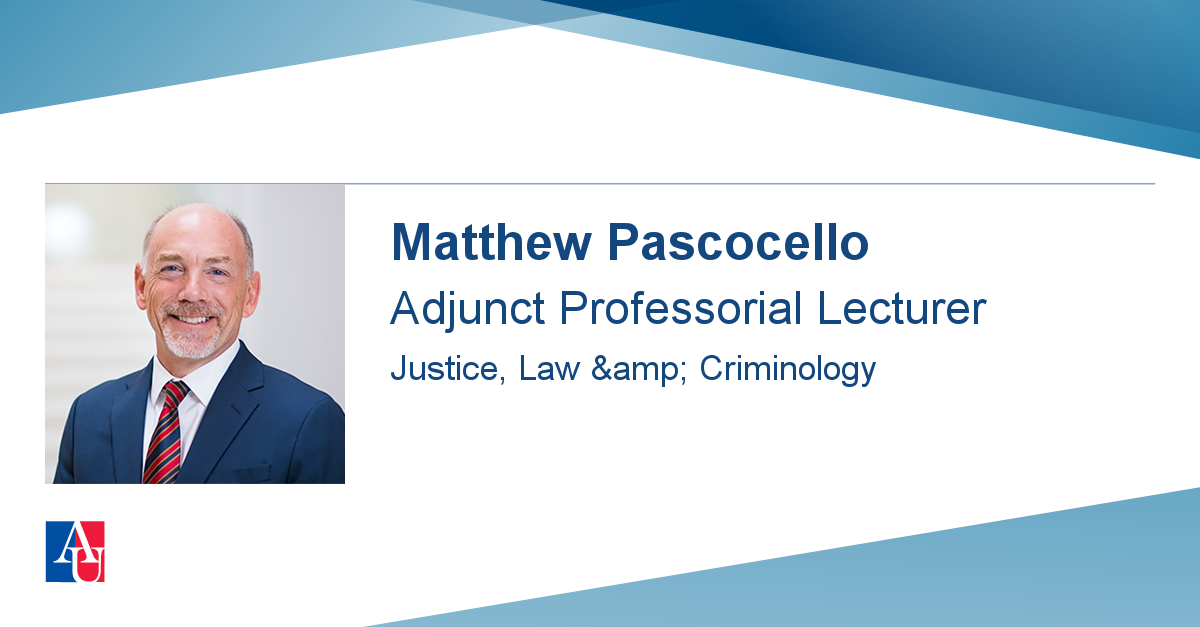 Profile Matthew Pascocello | School of Public Affairs | American University
