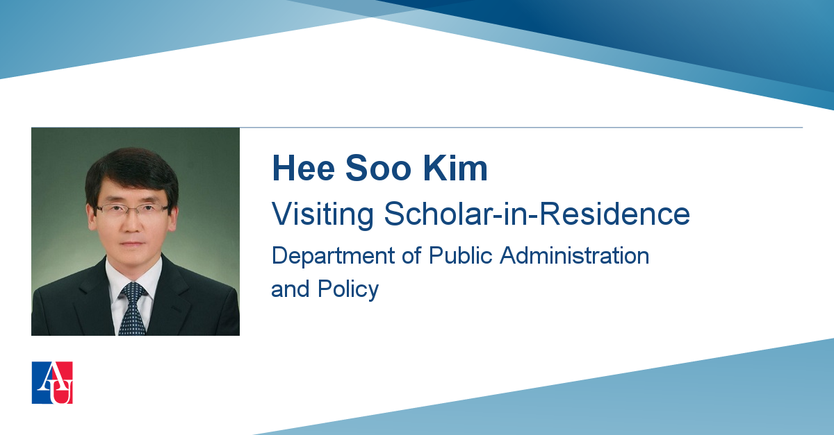 Profile Hee Soo Kim | School of Public Affairs | American University