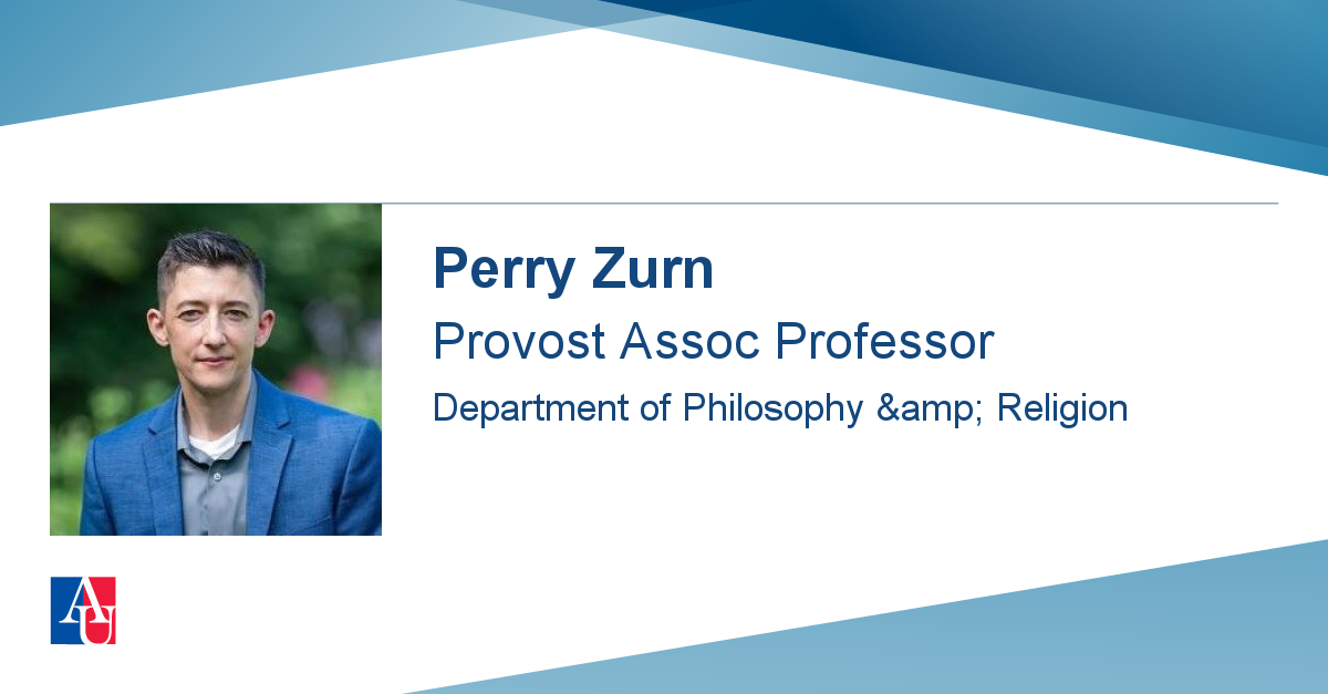 Faculty Profile: Perry Zurn | American University, Washington, DC