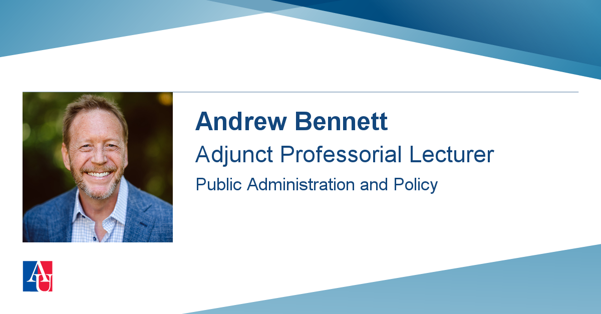 Faculty Profile: Andrew Bennett | School of Public Affairs | American ...