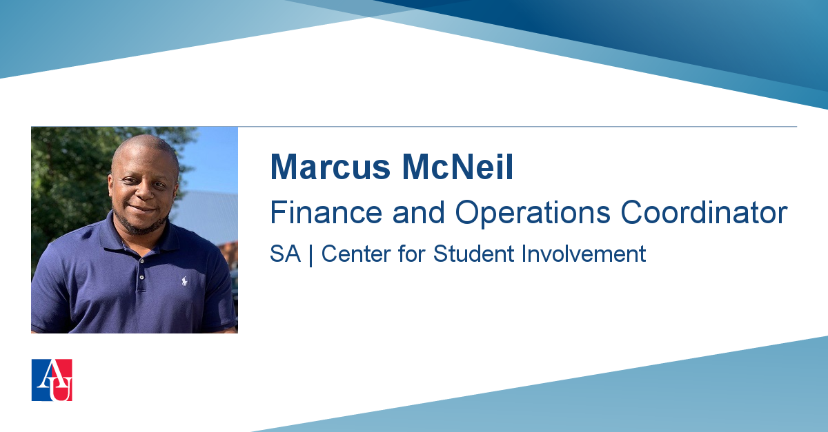 Profile Marcus McNeil | American University, Washington, DC