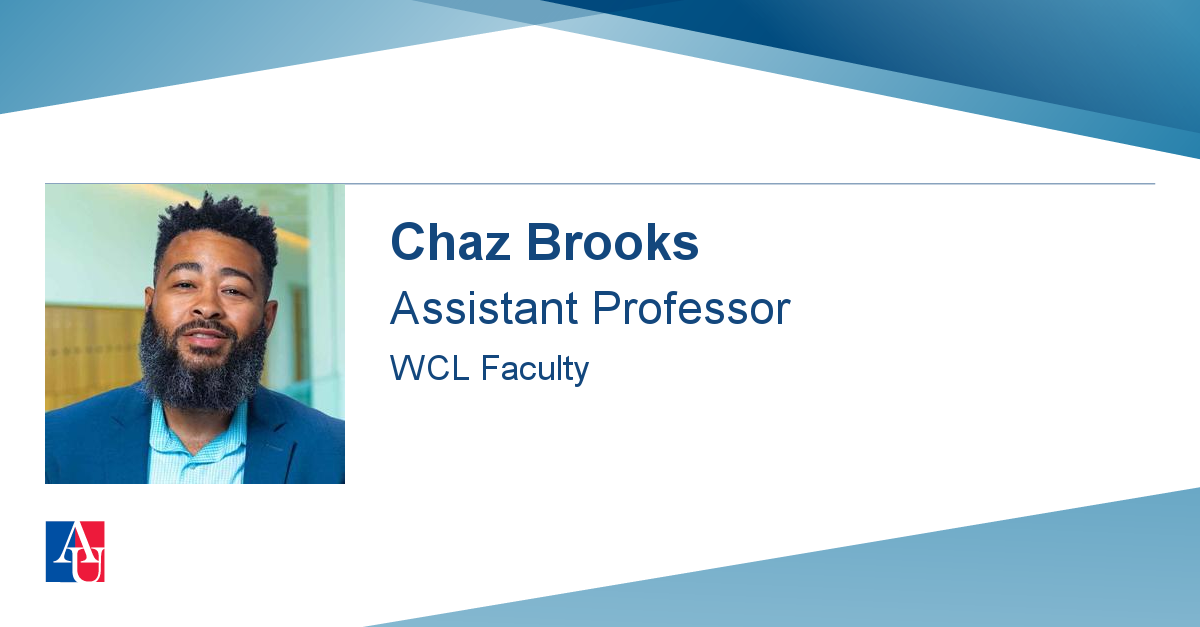 Profile Chaz Brooks | American University, Washington, DC