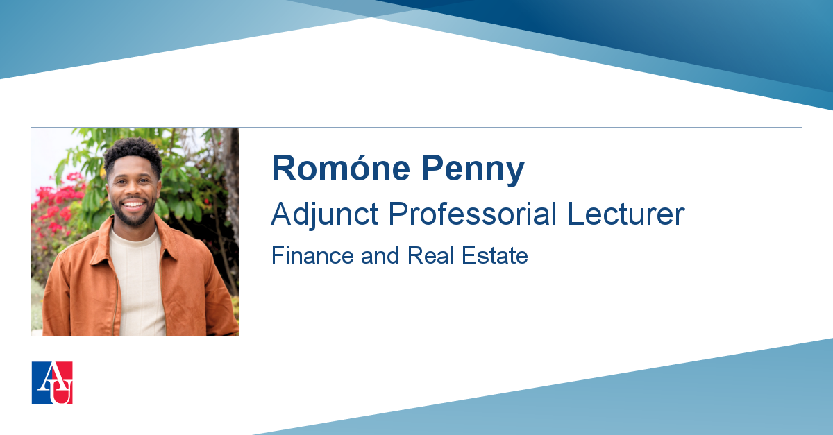 Profile Romóne Penny | American University, Washington, DC