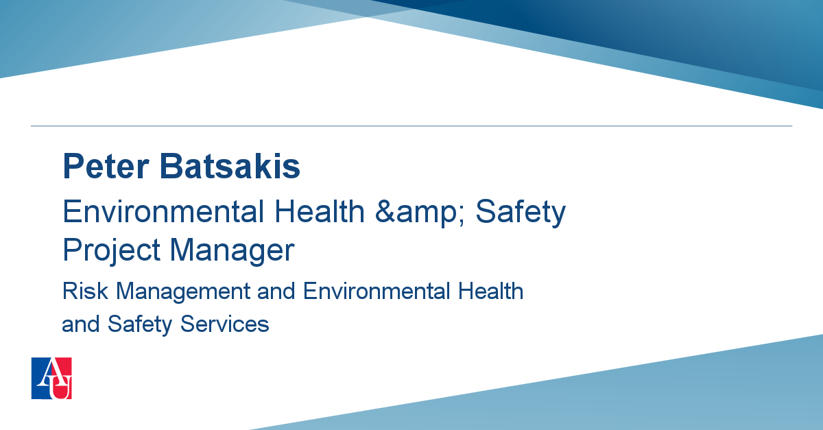 Staff Profile: Peter Batsakis | American University, Washington, DC