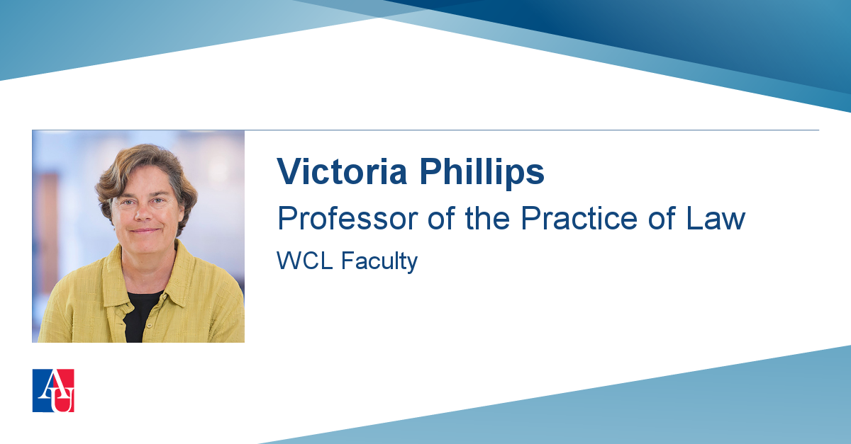 Profile Victoria Phillips | American University, Washington, DC